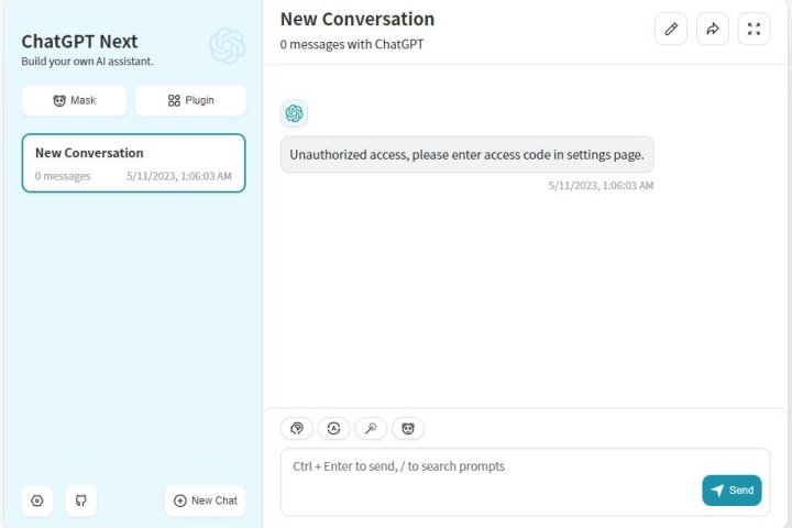 一款非常好看的ChatGPT镜像源码ChatGPT Next Web – PMSelf 独立产品人