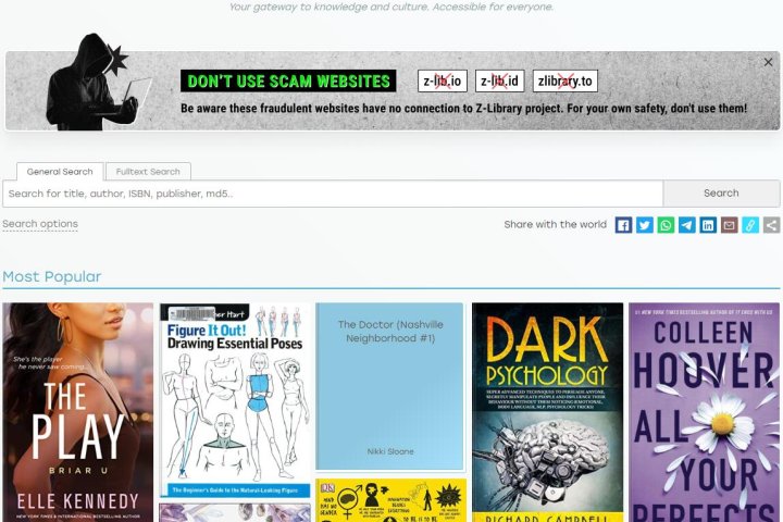 Zlibrary — 全球最大的数字图书馆，900万本名著免费下载！zlibrary镜像网站地址 – PMSelf 独立产品人