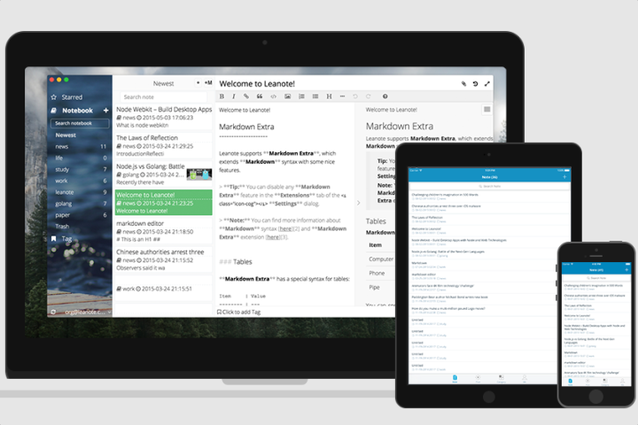 Leanote开源系统, 不只是笔记 – PMSelf 独立产品人